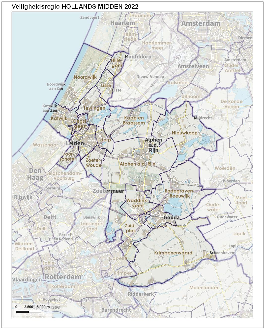 Imergis kaarten van provincies, veiligheidsregio's en politie-eenheden
